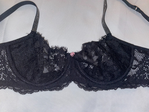 Victoria Secret 34B DREAM ANGELS Push Up without Padding Lace Shine ...