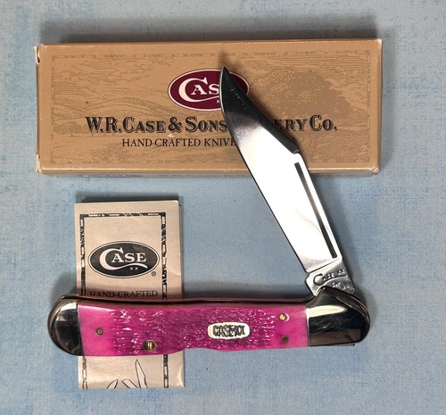 Case XX 61549L SS ROG Copperlock Pocket Knife, Pink Jigged Bone, Bubba ...