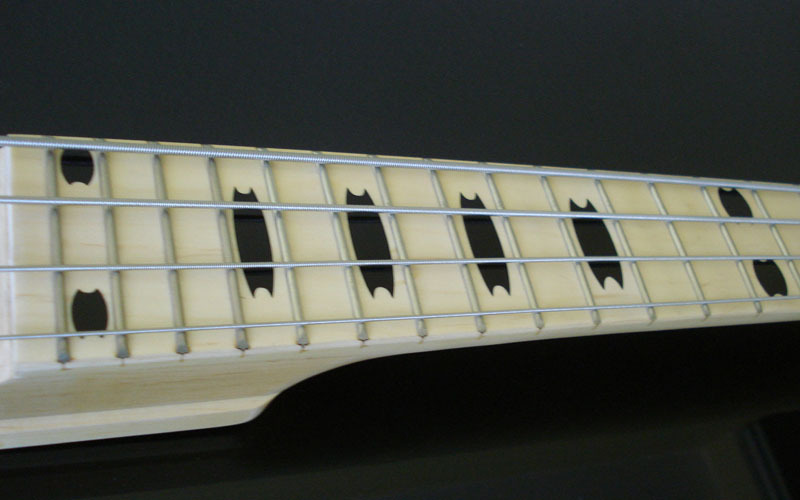 Oval Crown BLACK Fretboard Markers Inlay Set Sticker Decal for Maple ...