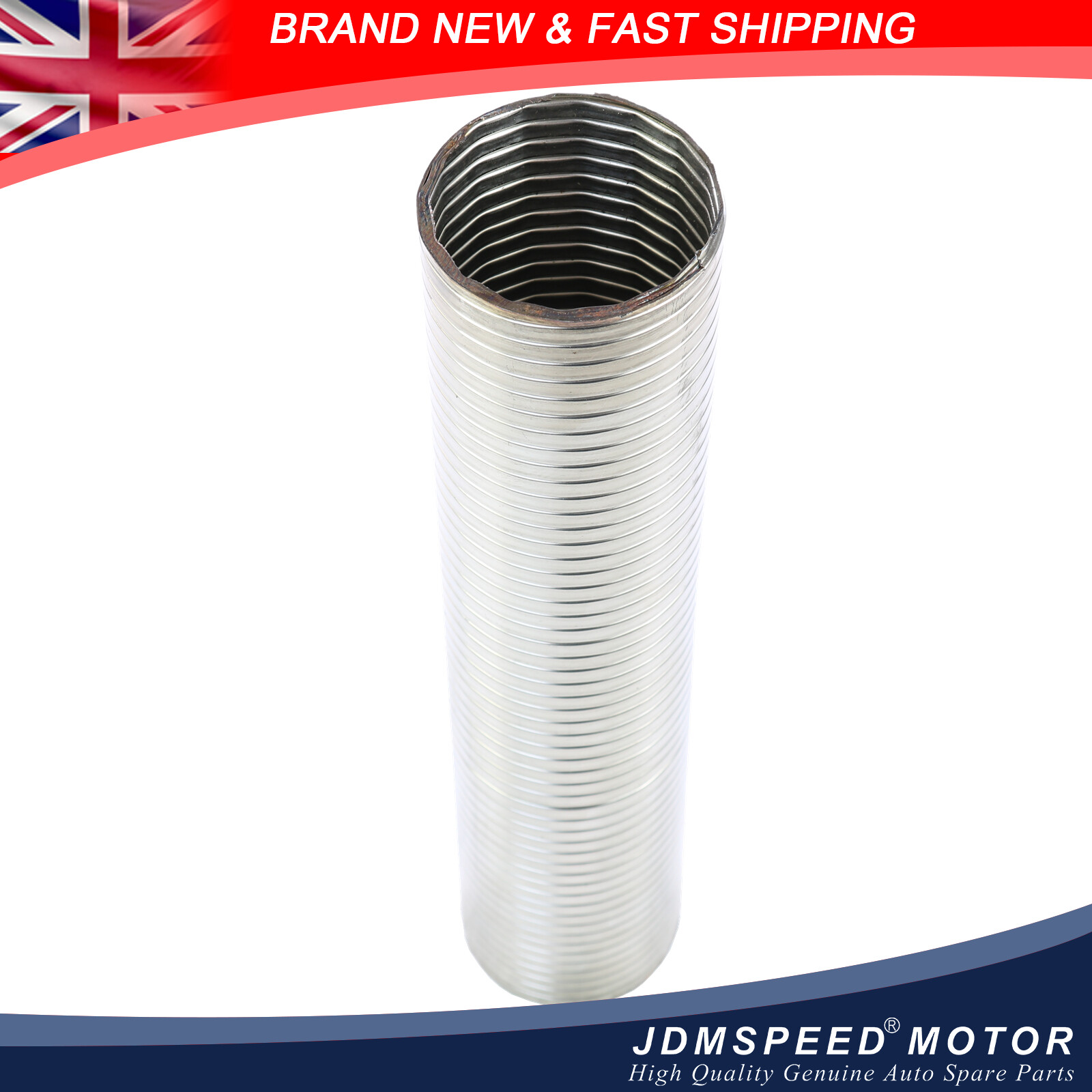 50mm 2" Flexible Polylock Stainless Steel Flexi Tube Universal 1/4 ...