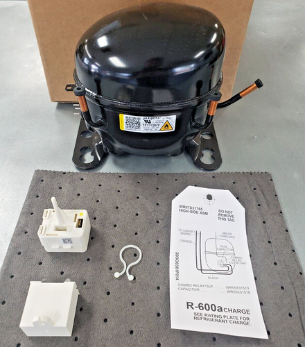 OEM GE Refrigerator R600A Compressor WR87X31765 *BRAND NEW!* | eBay