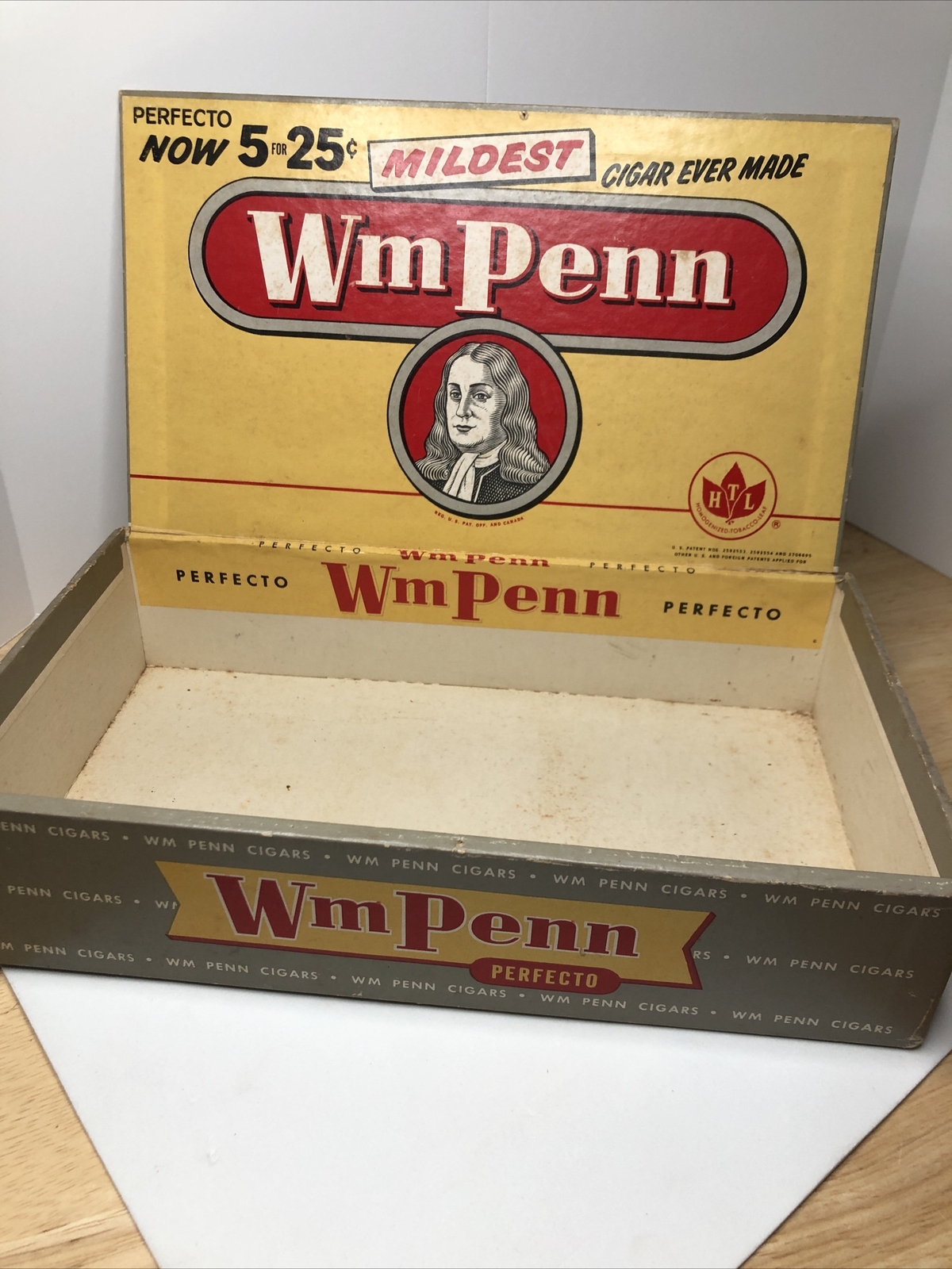 Vintage Wm Penn Perfecto Cigar Box | eBay
