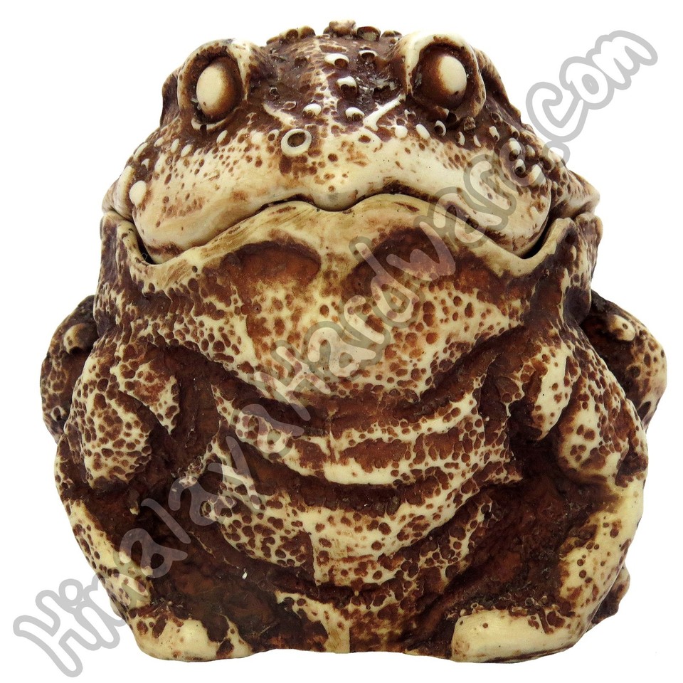 Resin Frog/Toad Storage Box: container ashtray figurine statue jar ...