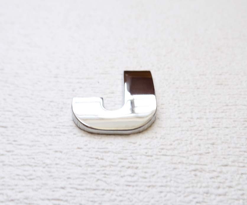 LETTER J FULL METAL SILVER 3D SELF-ADHESIVE CAR BADGE HOME EMBLEM ...