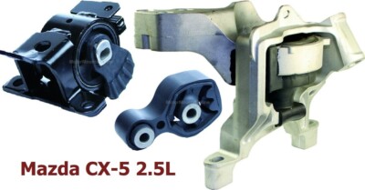 9MB446 3 Motor Mounts fit 2.5L Engine 2014 - 2017 Mazda 3 & 3 Sport CX ...