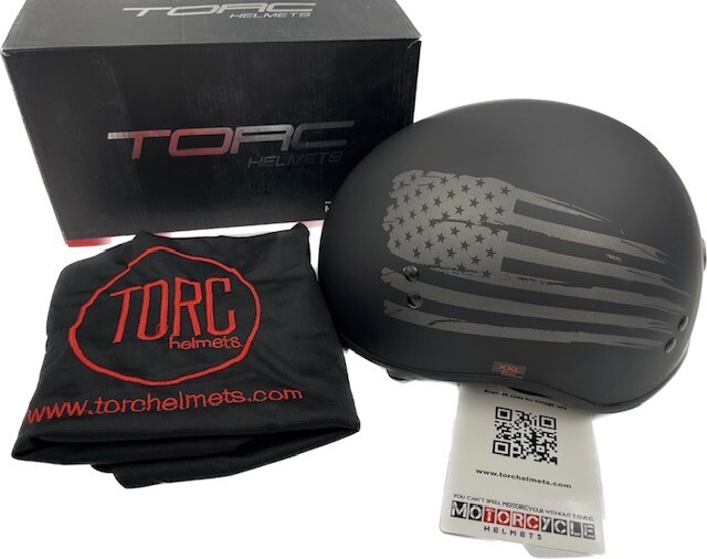 TORC T55 Spec-Op Half Helmet Flag Graphic Black 2XL - T5515FG26 | eBay