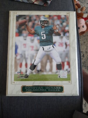 🦅🟢DONOVAN McNABB PHILADEPHIA EAGLES 8X10 PLAQUE PHOTO LICENSED VINTAGE⚪ ...
