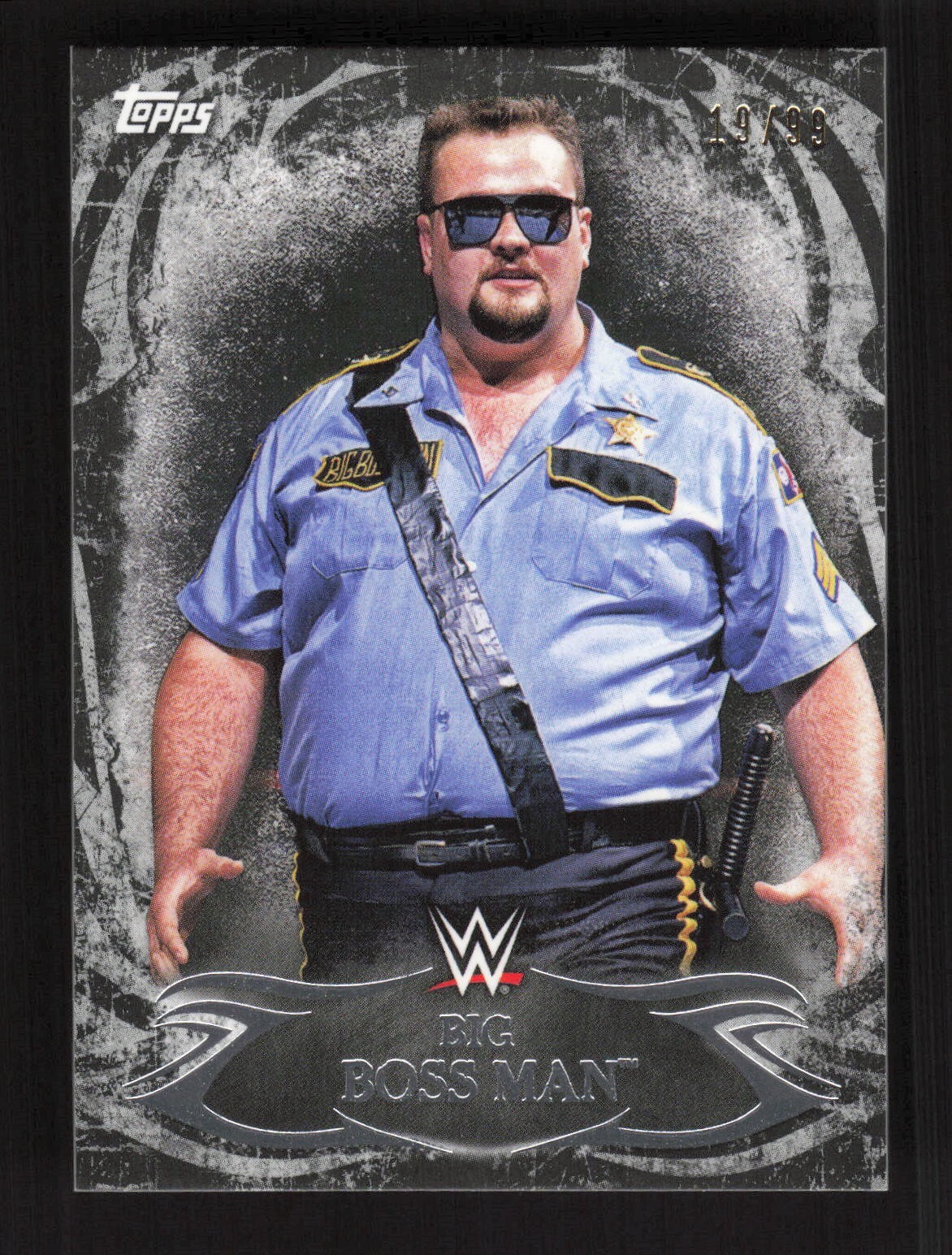 2015 Topps WWE Undisputed - Black #92 Big Boss Man /99 for sale online ...