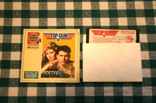 Top Gun 1987 Thunder Mountain 5.25" Floppy Disk IBM Untested | eBay