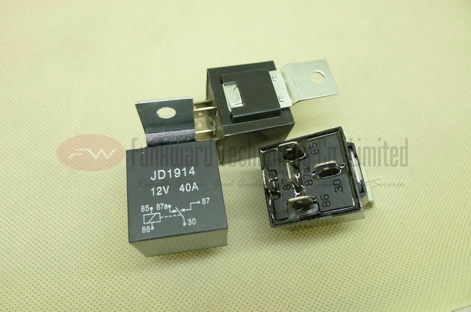 JD1914 Automotive Relay 12VDC 40A w/ Metal Holder x 10PCS NEW | eBay