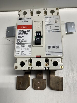Cutler Hammer ED3100 100 Amp 240V 3 Pole Circuit Breaker-Warranty New ...