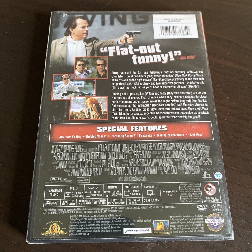 Bandits (DVD, 2002, Special Edition) Brand New And Factory Sealed | eBay