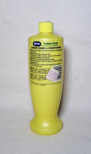 Vintage Gillette TAME Creme Rinse & Conditioner Lemon Fresh | eBay