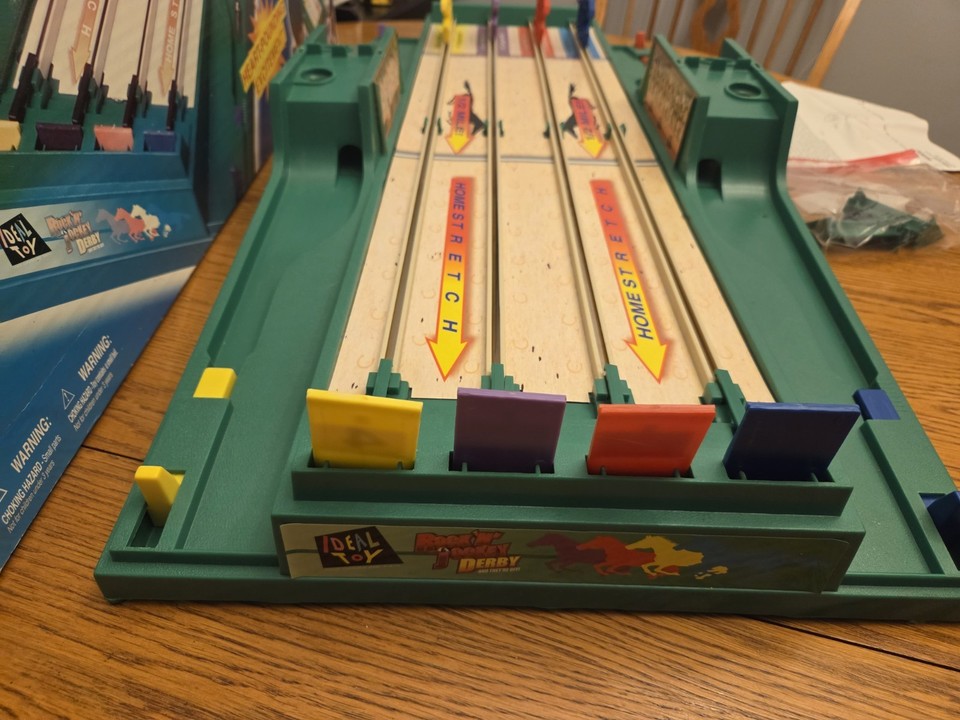 Vintage Ideal Rock 'N' Jockey Derby Table Horse Racing Game 1970s?80s ...