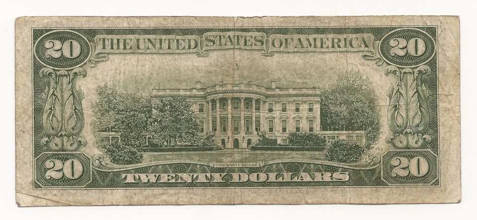 1934-D $20 Dollar Bill Federal Reserve Note FRN Chicago 283B-AXNX | eBay