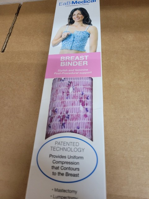 EAB Medical Breast Binder XL Lined Post Surgical Support Compression ...