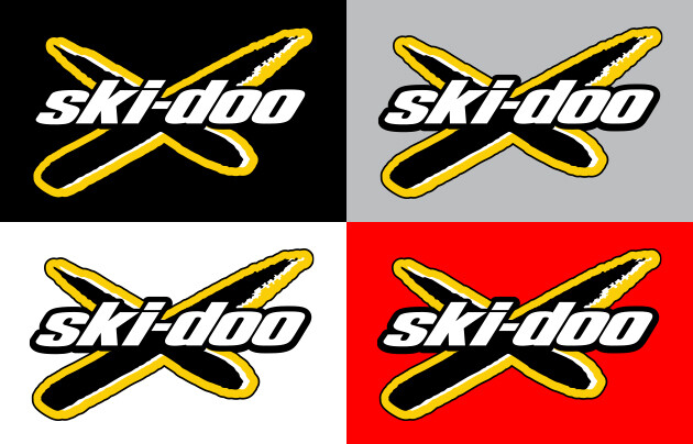 SkiDoo Logo Premium Vinyl Decal Sticker 2-Pack - Ski-Doo Race Mod Decal ...