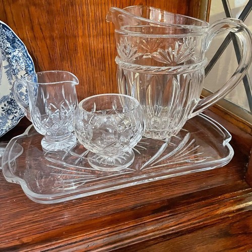 Beautiful Pitcher Crystal Set pitcher | eBay