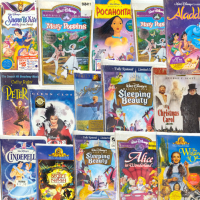 VHS Movies BRAND NEW SEALED Family Children's Various Titles Animation ...