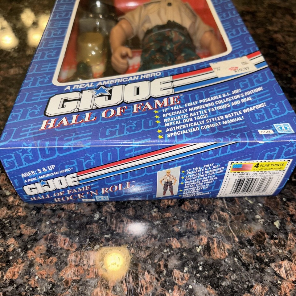 1992 GI Joe Hall of Fame Rock N' Roll Action 12” Figure Hasbro Numbered ...