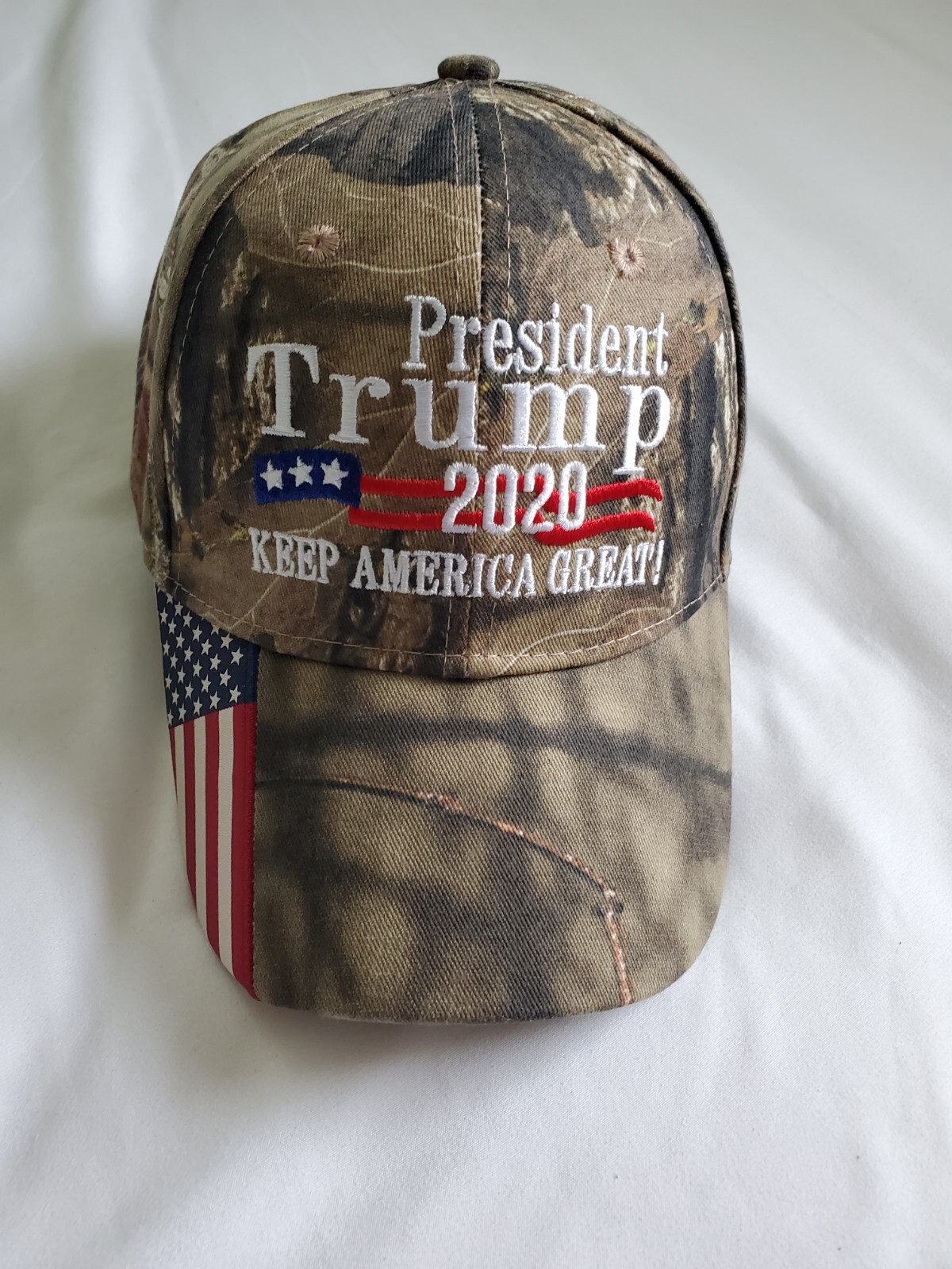 Trump 2020 MAGA Camo Embroidered Hat Keep America Great Cap Made In USA ...