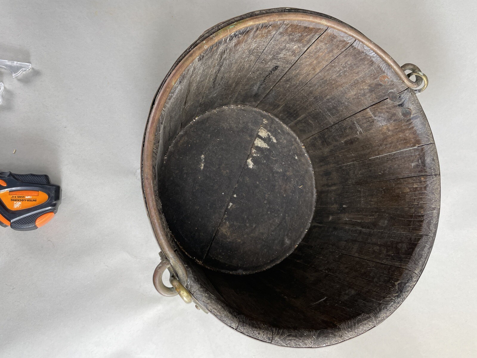 RUSTIC WOODEN & COPPER CAULDRON BUCKET POT URN | eBay