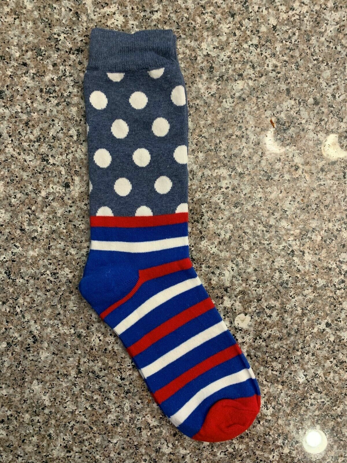 Uni Sex Colorful Dress Socks 6 Pairs Fun Funky Dots Mens Or Womens