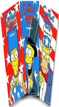 The Simpsons Political Party Box Set (VHS, 2000, 3-Tape Set) for sale ...