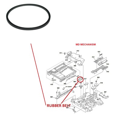 Mini Disc Loading Drive Rubber Belt For Sony COMPACT Hi-Fi STEREO CD ...