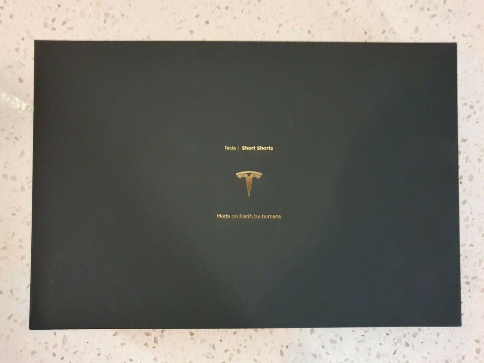 MEDIUM TESLA SHORT SHORTS RED AUTHENTIC IN HAND M SHIPS NOW TSLA BRAND ...