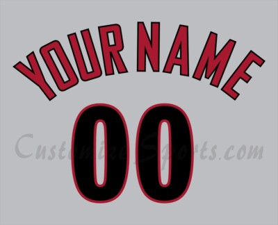 Baseball Arizona Diamondbacks Customized Number Kit for 2007-2015 Road ...
