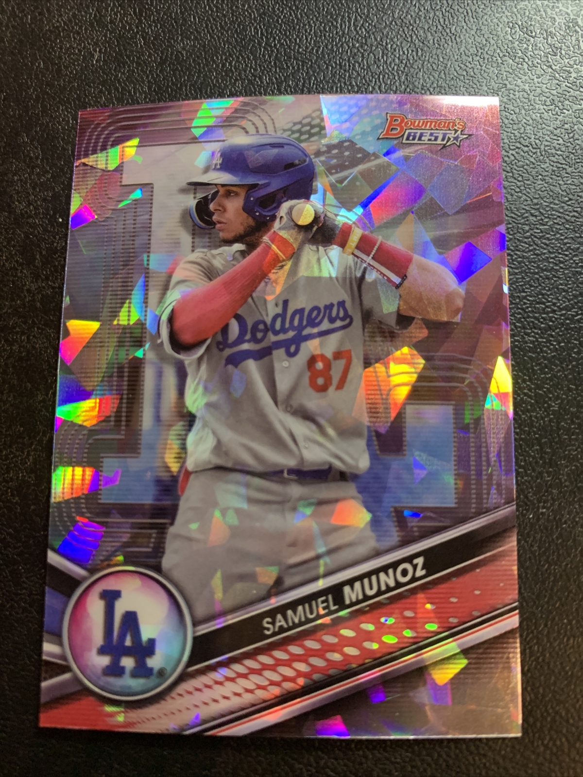 2022 Bowman's Best SAMUEL MUNOZ Atomic Refractor - Dodgers | eBay