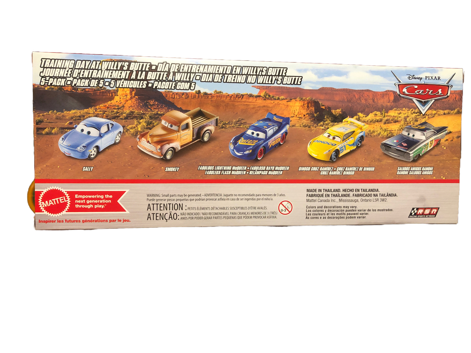 Disney / Pixar Cars Training Day at WIlly's Butte Die Cast Car 5-Pack ...