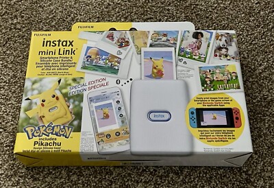 FUJIFILM Instax Mini Link Smartphone Printer Pokemon Pikachu Version ...