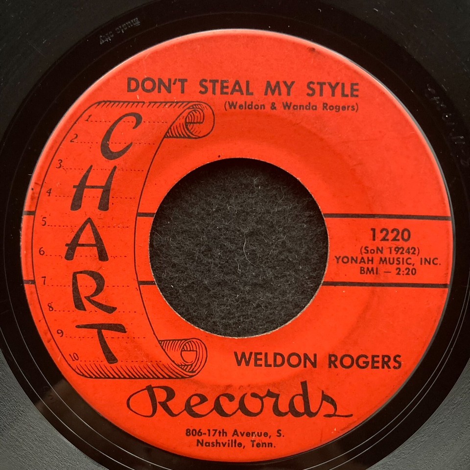 Two Empty Glasses/Don't Steal My Style by Weldon Rogers (Chart 1220) 7 ...