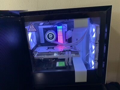 gaming pc custom built white | eBay