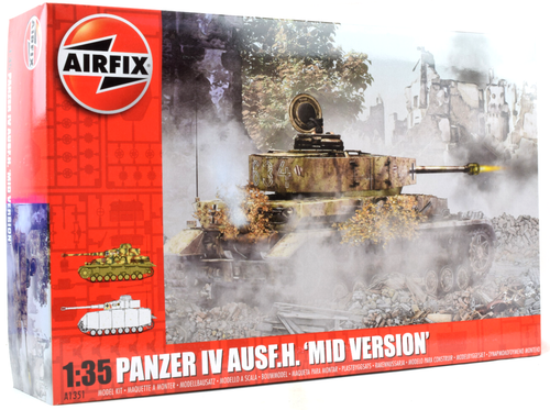 Airfix Panzer IV Ausf.H - Mid Version 1:35 Scale Plastic Model Tank Kit ...