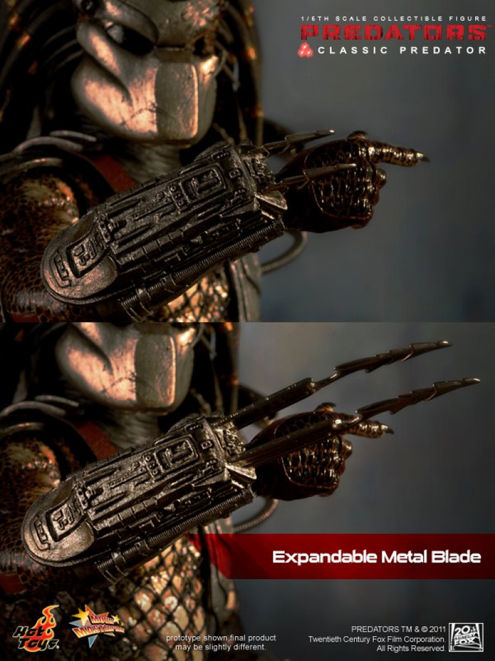 Hot Toys Mms162 1/6 Predators Classic Predator 14" Collectible Figure ...