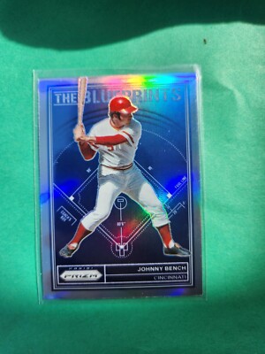 2023 JOHNNY BENCH PRIZM THE BLUEPRINTS SILVER INSERT #TB16 (REDS) | eBay