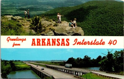 Postcard Interstate 40 Arkansas | eBay