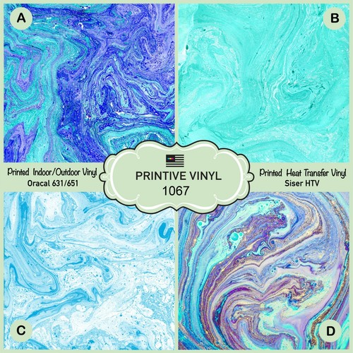 Abstract Marble Patterned HTV, Iron on Printed HTV, Oracal Adhesive ...