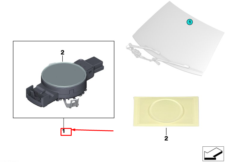 BMW X5 G05 Rain Sensor 61359436682 GENUINE for sale online | eBay UK