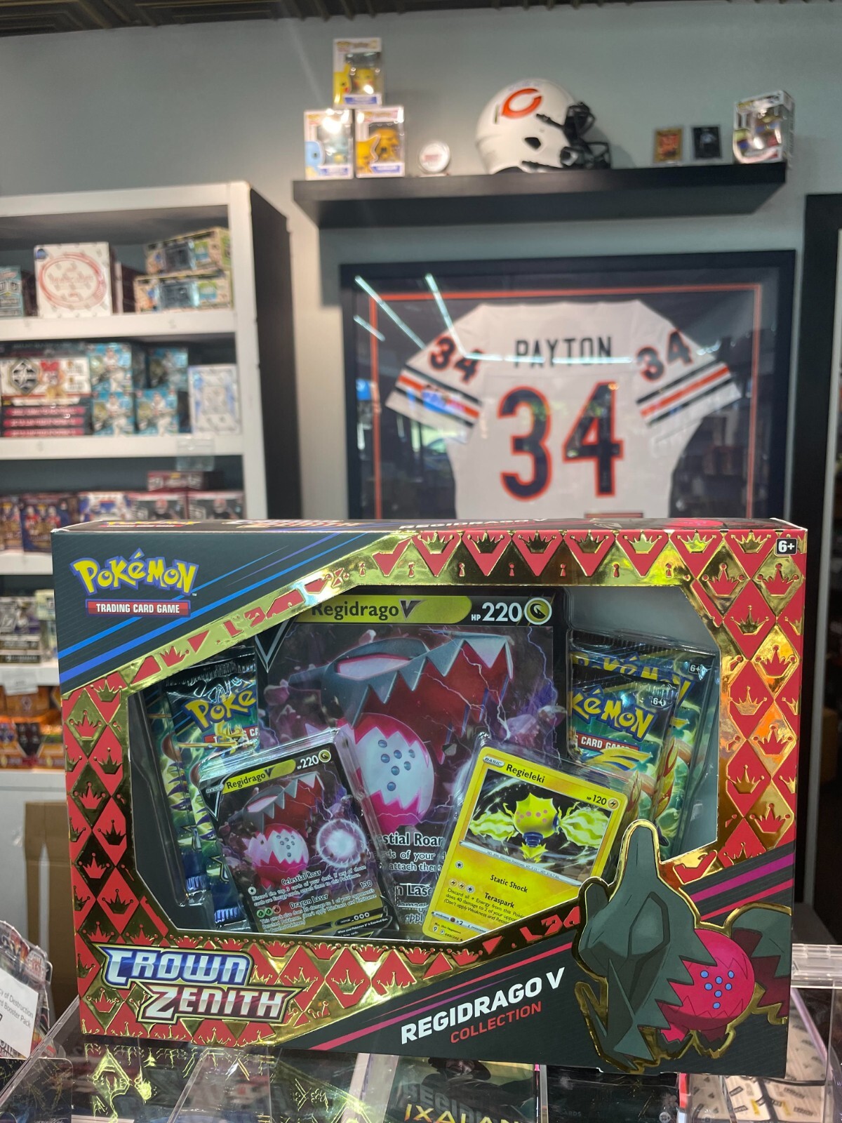 Pokémon TCG Crown Zenith Collection Box Regidrago V Sealed Pokemon Box ...