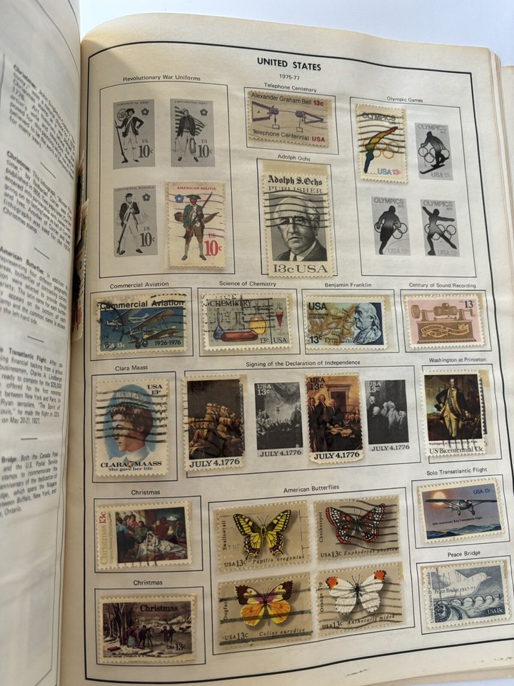 1977 The Harris Freedom Stamp Album United States , Some Stamps July ...