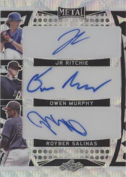 2022 Leaf Metal - Triple Autographs Owen Murphy, JR Ritchie, Royber ...