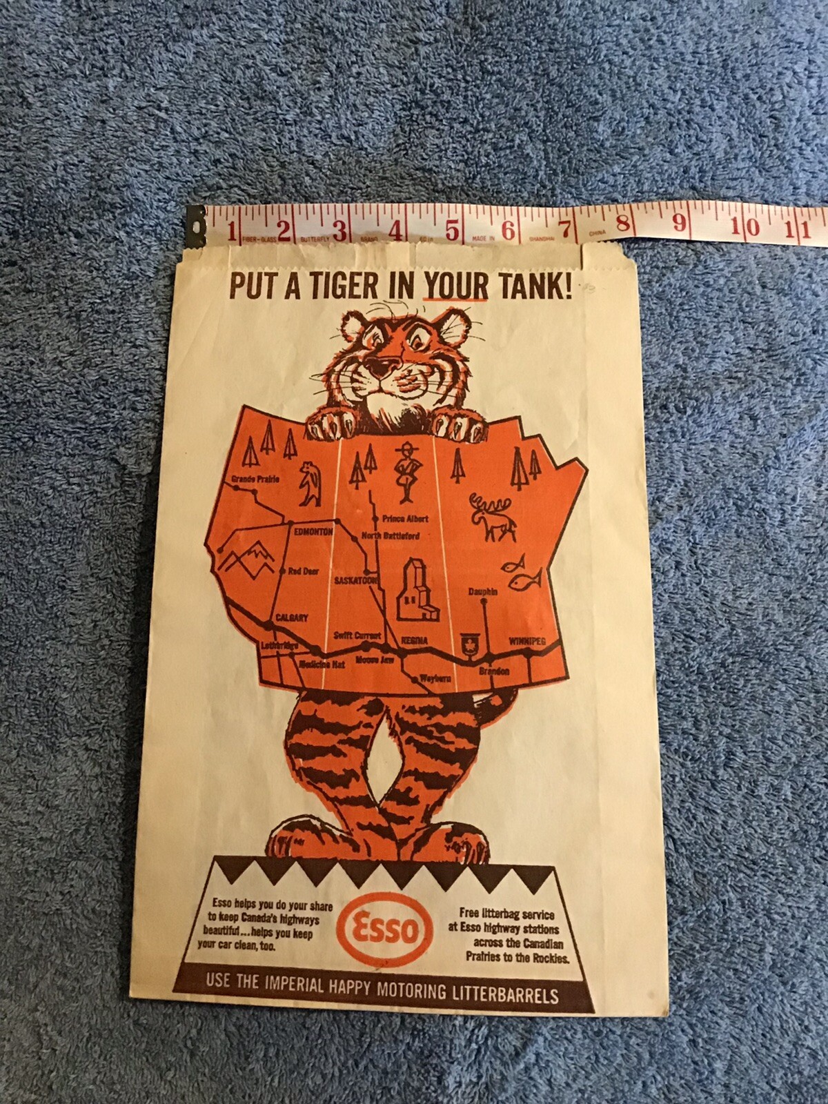 Esso Exxon Humble Tiger In Your Tank Trash Litter Garbage Bag | eBay