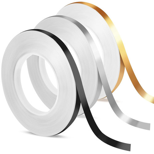 Metalized Polyester Film Tape Gold Metallic Wall Border Tape Silver 3 ...