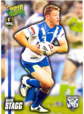 NRL Select 2010 Champions Common Card 27 David Stagg - Bulldogs | eBay