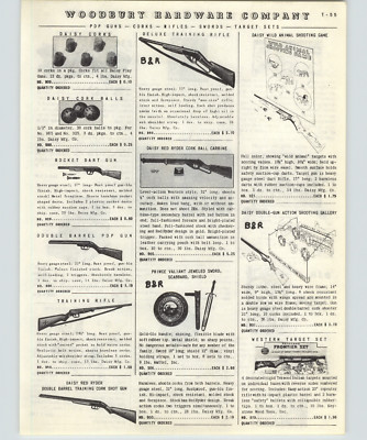 1954 PAPER AD Daisy Toy Double Pop Gun Training Rifle Transogram ...