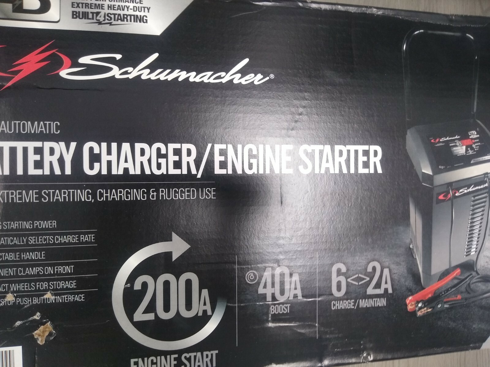 Schumacher SC1309 6 12v Wheeled Automatic Battery Charger 40 200a ...